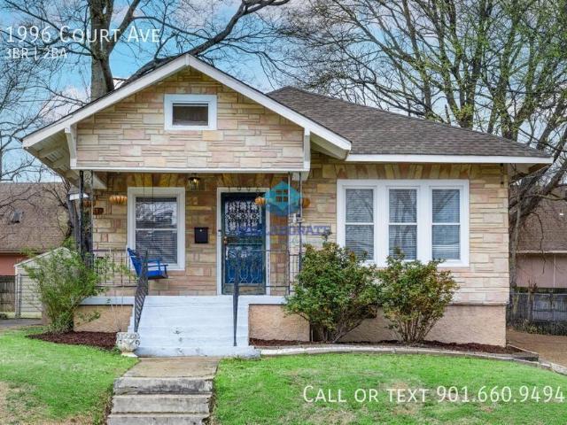 3 BR, 2 BA Apartment 1996 Court Ave MEMPHIS, TN 38104