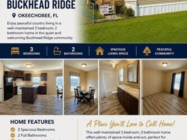 3 BR, 2 BA Apartment 1048 Andrea Ln, Okeechobee, FL 34974