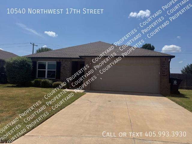 3 BR, 2 BA Apartment 10540 Northwest 17th Street, Oklahoma City, OK 73127