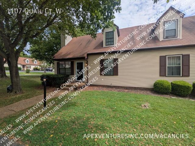 3 BR, 2 BA Apartment 1107 Quail Ct. W, Nashville, TN 37124