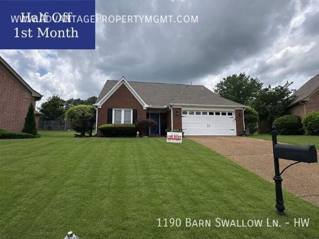 3 BR, 2 BA Apartment 1190 Barn Swallow Ln Collierville, TN 38017