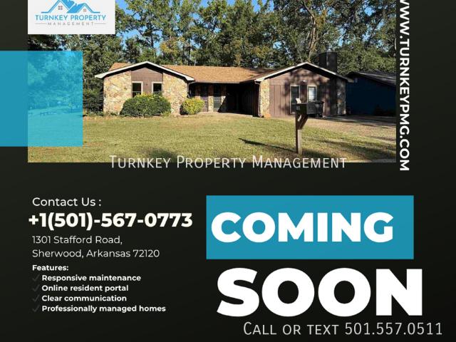 3 BR, 2 BA Apartment 1301 Stafford Rd, Sherwood, AR 72120