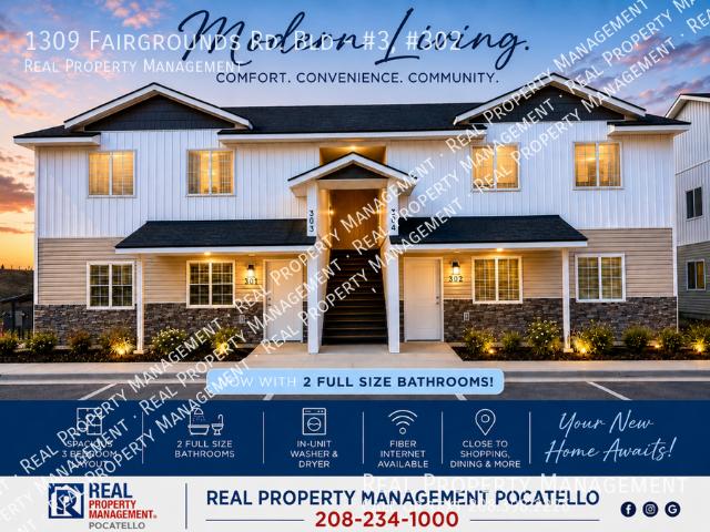 3 BR, 2 BA Apartment 1309 Fairgrounds Rd. Bld, Pocatello, ID 83201