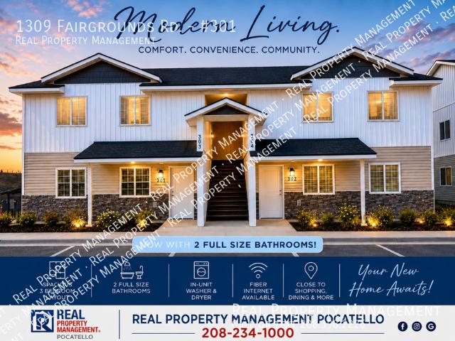 3 BR, 2 BA Apartment 1309 Fairgrounds Rd Pocatello, ID 83201