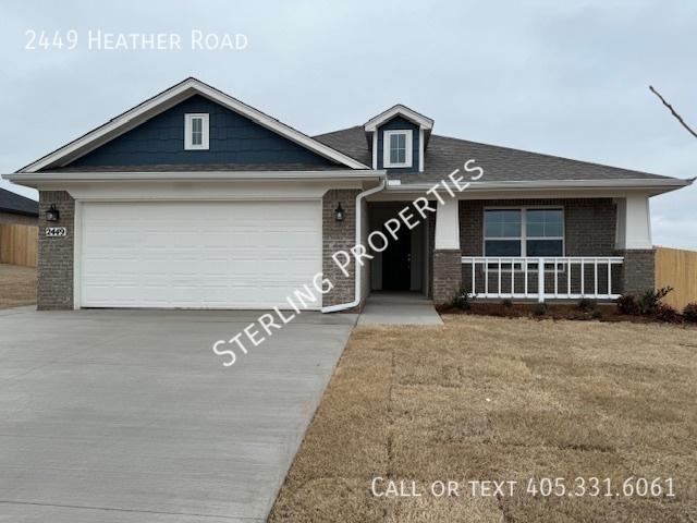 3 BR, 2 BA Apartment 2449 Heather Road, Blanchard, OK 73010