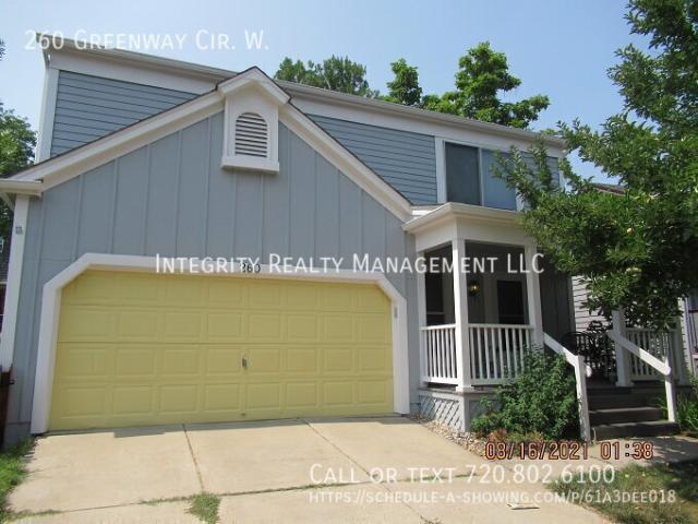 3 BR, 2 BA Apartment 260 Greenway Cir. W Broomfield, CO 80020