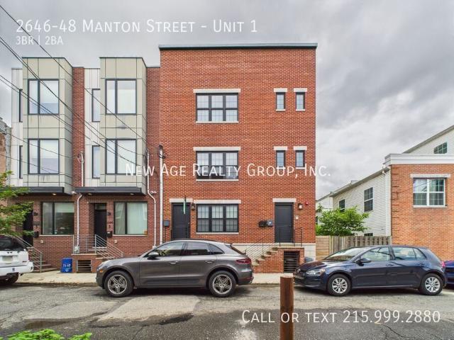 3 BR, 2 BA Apartment 2646 48 Manton Street, Philadelphia, PA 19146
