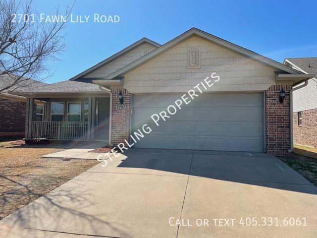 3 BR, 2 BA Apartment 2701 Fawn Lily Road, Oklahoma City, OK 73128