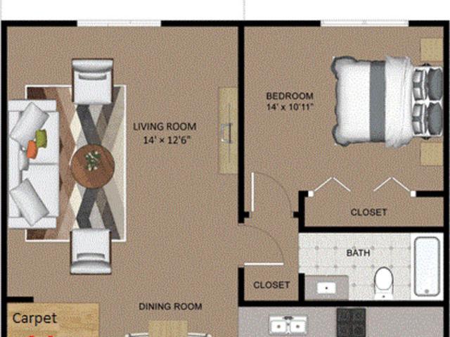 3 BR, 2 BA Apartment 2800 Fleur Drive Unit 40301, Des Moines, IA 50321
