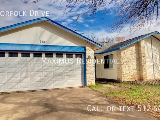 3 BR, 2 BA Apartment 2816 Norfolk Drive, Austin, TX 78745