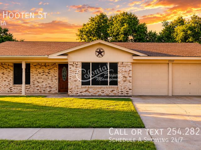 3 BR, 2 BA Apartment 2007 Hooten St, Killeen, TX 76543