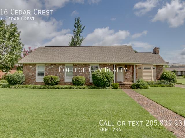 3 BR, 2 BA Apartment 216 Cedar Crest, Tuscaloosa, AL 35401