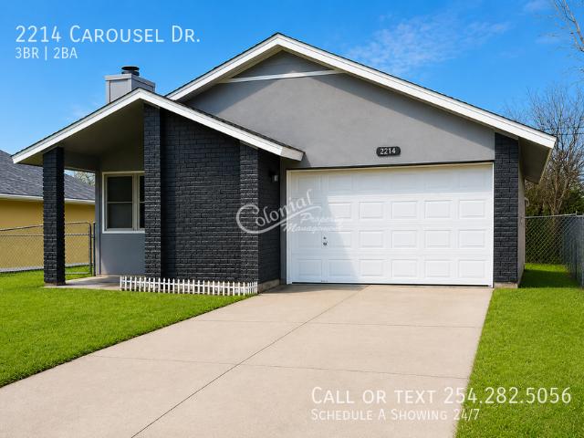 3 BR, 2 BA Apartment 2214 Carousel Dr Killeen, TX 76543