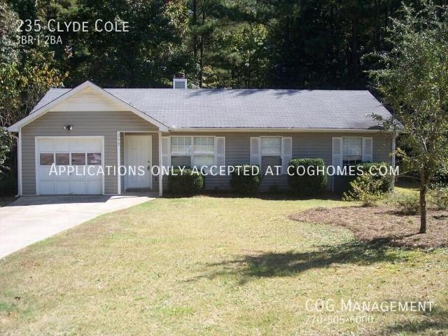 3 BR, 2 BA Apartment 235 Clyde Cole, Dallas, GA 30157