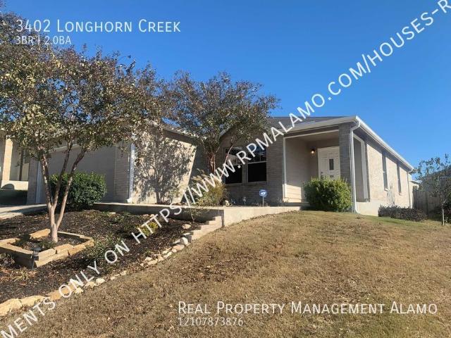 3 BR, 2 BA Apartment 3402 Longhorn Creek, San Antonio, TX 78261