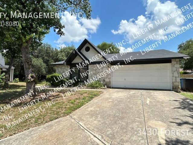 3 BR, 2 BA Apartment 3430 Forest Frost, San Antonio, TX 78247