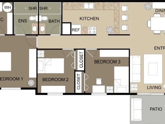 3 BR, 2 BA Apartment 350 Bryant Rd, Spartanburg, SC 29303