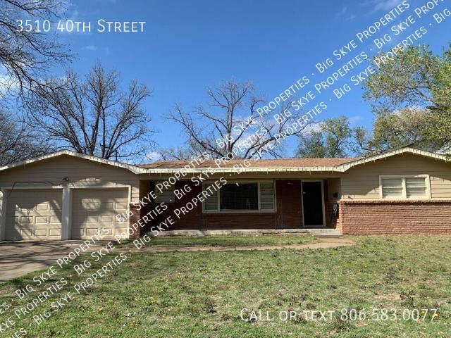 3 BR, 2 BA Apartment 3510 40th Street, Lubbock, TX 79413
