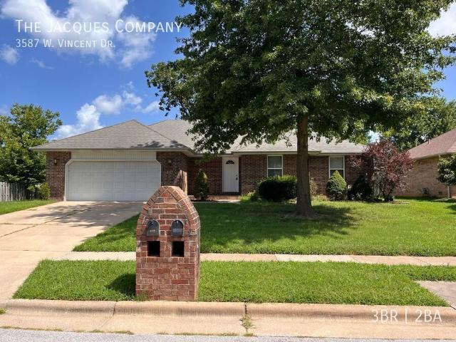 3 BR, 2 BA Apartment 3587 W. Vincent Dr Springfield, MO 65807