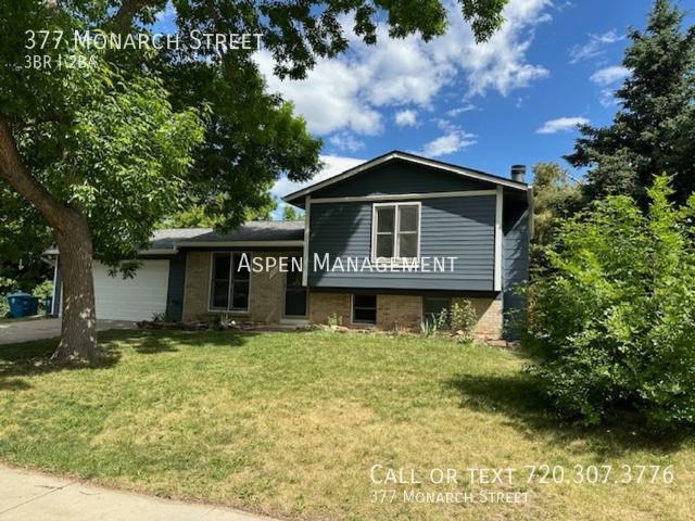 3 BR, 2 BA Apartment 377 Monarch Street, Louisville, CO 80027