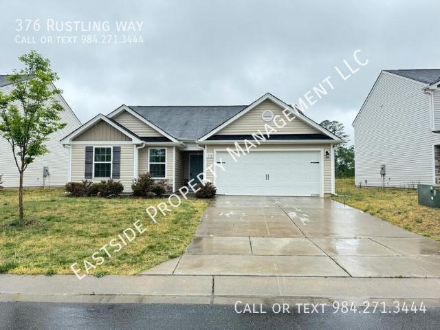3 BR, 2 BA Apartment 376 Rustling way, Zebulon, NC 27597