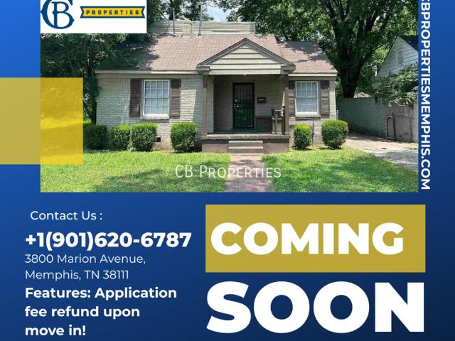 3 BR, 2 BA Apartment 3800 Marion Ave, Memphis, TN 38111