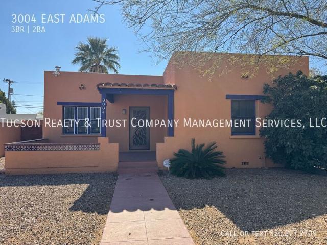 3 BR, 2 BA Apartment 3004 EAST ADAMS, TUCSON, AZ 85716