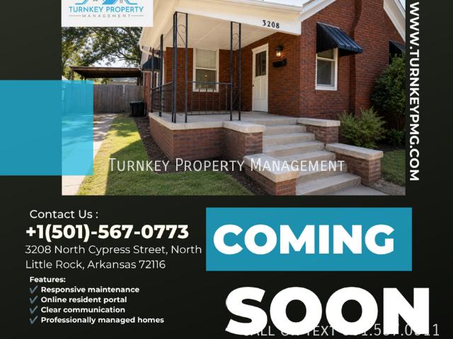 3 BR, 2 BA Apartment 3208 N Cypress Street, North Little Rock, AR 72116
