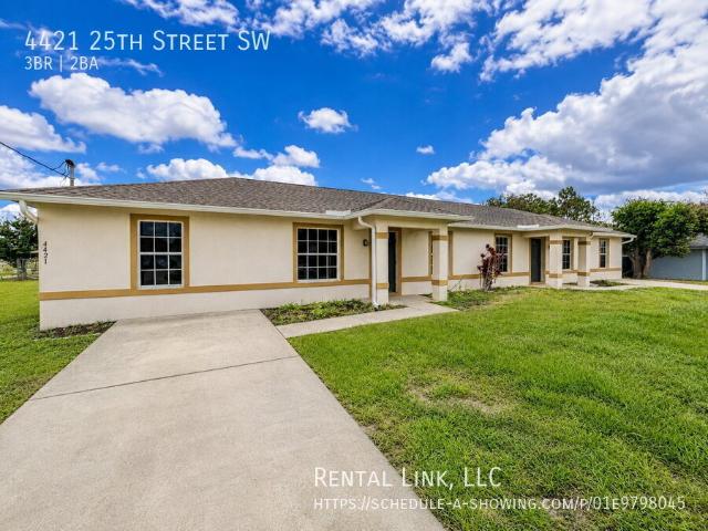 3 BR, 2 BA Apartment 4421 25th Street SW, Lehigh Acres, FL 33973