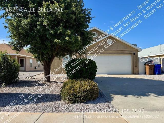 3 BR, 2 BA Apartment 4826 Calle Bella Ave, Las Cruces, NM 88012