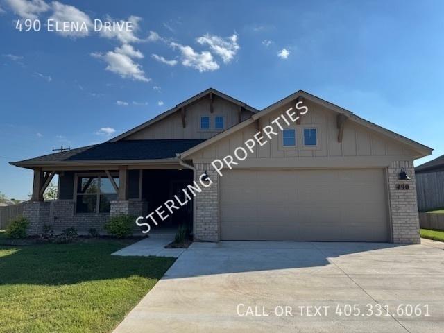 3 BR, 2 BA Apartment 490 Elena Drive, Blanchard, OK 73010