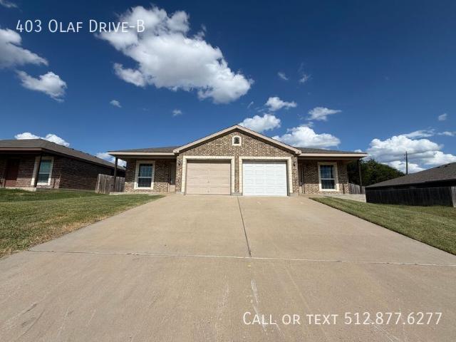 3 BR, 2 BA Apartment 403 Olaf Drive B, Temple, TX 76504