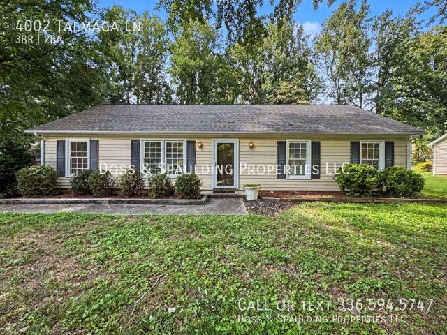3 BR, 2 BA Apartment 4002 Talmaga Ln, Greensboro, NC 27410
