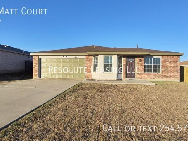 3 BR, 2 BA Apartment 4105 Matt Court, Killeen, TX 76549