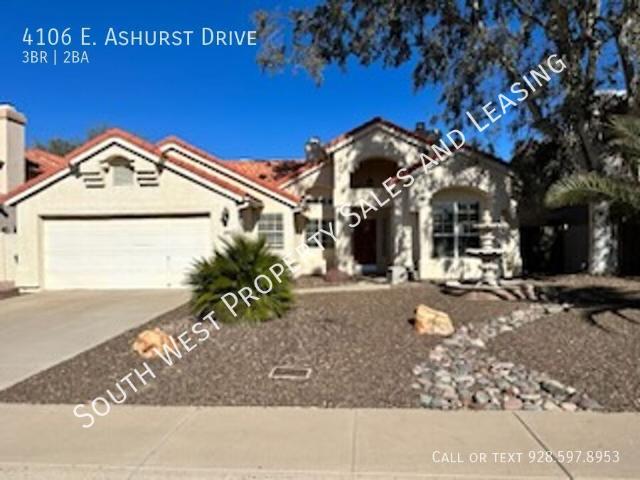 3 BR, 2 BA Apartment 4106 E. Ashurst Drive, Phoenix, AZ 85048