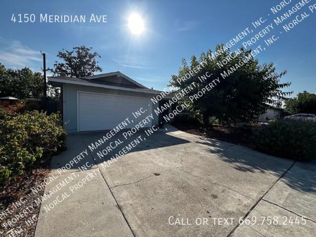 3 BR, 2 BA Apartment 4150 Meridian Ave, San Jose, CA 95124