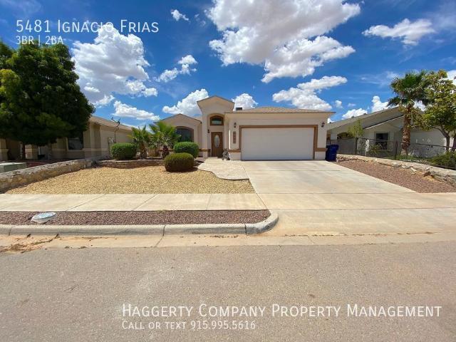 3 BR, 2 BA Apartment 5481 Ignacio Frias, El Paso, TX 79934