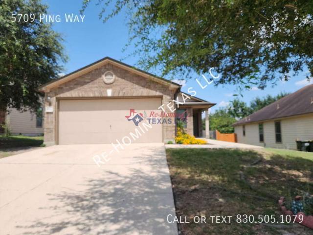 3 BR, 2 BA Apartment 5709 Ping Way, Schertz, TX 78108