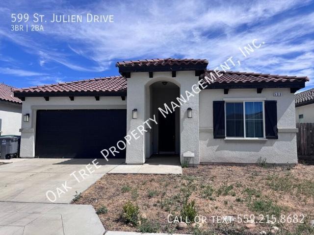 3 BR, 2 BA Apartment 599 St. Julien Drive, Madera, CA 93637