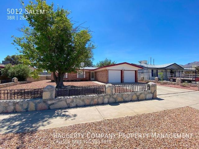 3 BR, 2 BA Apartment 5012 Salem, El Paso, TX 79924