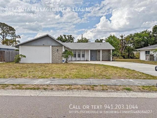 3 BR, 2 BA Apartment 5365 Winewood Dr, Sarasota, FL 34232