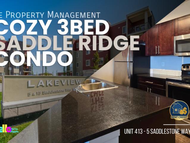3 BR, 2 BA Apartment 5 Saddlestone Way, Calgary, AB T3J 0S2