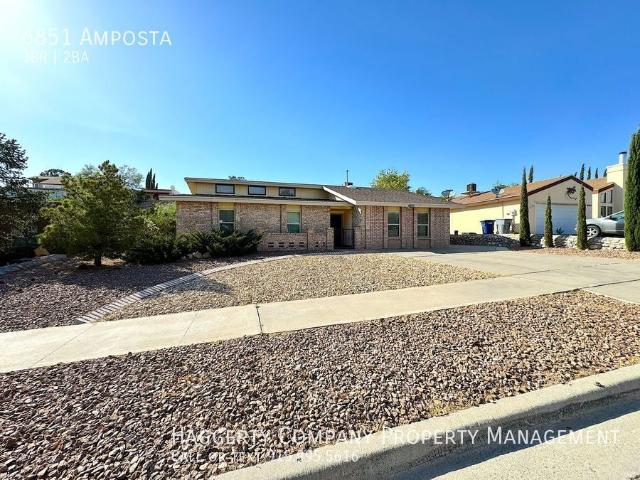 3 BR, 2 BA Apartment 6851 Amposta, El Paso, TX 79912