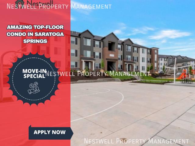 3 BR, 2 BA Apartment 753 N Favreau Ln U 301, Saratoga Springs, UT 84045