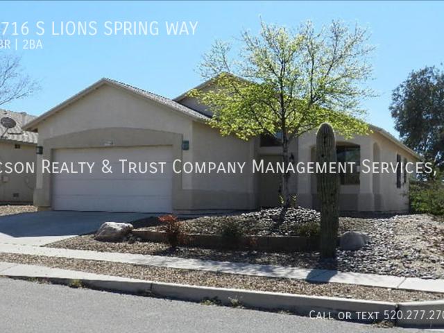 3 BR, 2 BA Apartment 7716 S LIONS SPRING WAY, TUCSON, AZ 85747