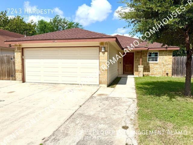 3 BR, 2 BA Apartment 7243 Hardesty, San Antonio, TX 78250