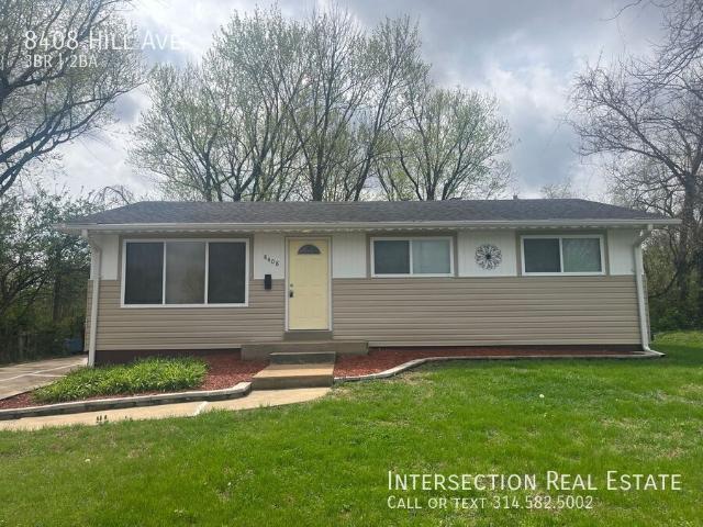 3 BR, 2 BA Apartment 8408 Hill Ave Ferguson, MO 63121