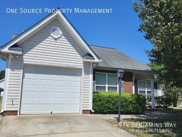 3 BR, 2 BA Apartment 974 Benjamins Way, Winston Salem, NC 27103