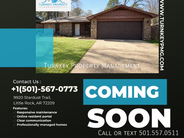 3 BR, 2 BA Apartment 9920 Stardust Trail, Little Rock, AR 72209