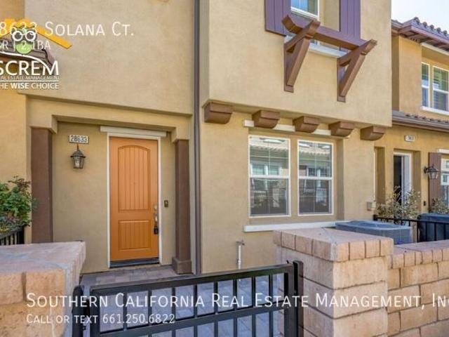 3 Br, 3 bath, Townhouse/Brownstone/RowHouse 28633 Solana Ct